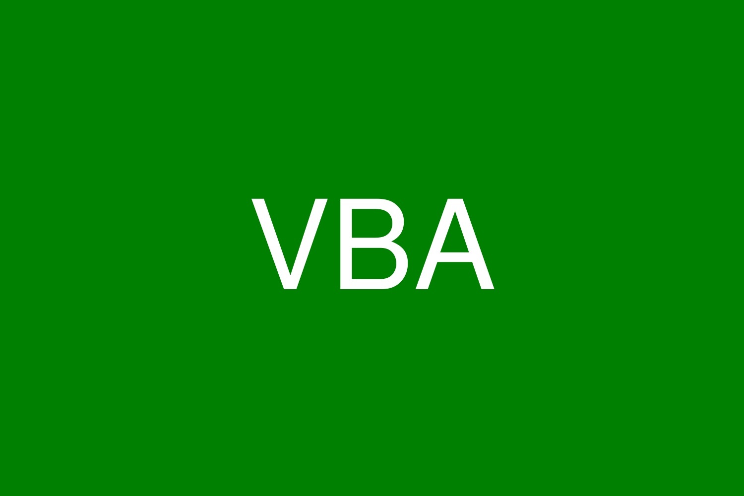 VBA SQL Server 